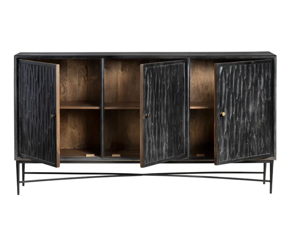 Sideboard Richard Black 3 Doors – Designer Furniture Co.Ltd